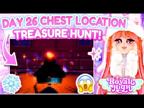 ⭐DAY 26 CHEST LOCATION CHEST LOCATION For TREASURE HUNT GLITTERFROST UPDATE 🏰 Royale High Roblox