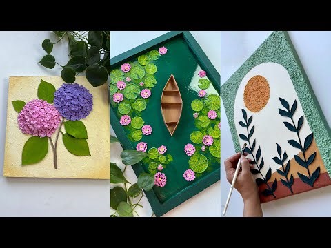 Best of 2025 | My 3 Most Popular Texture Painting Tutorials | Lotus Pond & hydrangea & Boho Art