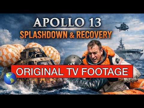Apollo 13 Splashdown & Recovery | Original TV Footage (1970)