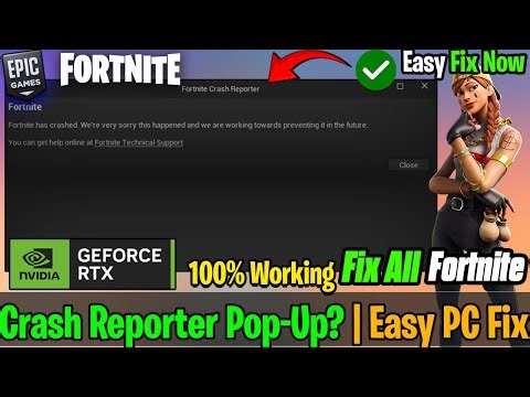 How to Fix Fortnite Crash Reporter 🔧 | PC Crash Fix (2026)