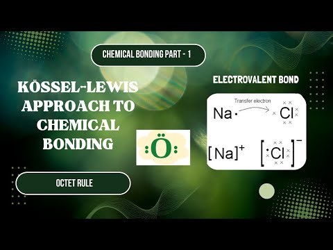 Chemical Bonding Explained | Lewis Symbol, Octet Rule, Kössel Approach Electrovalent bond | Part 1