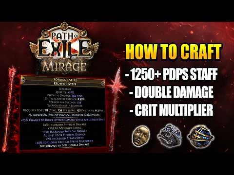 [3.28] How to Craft: 1250+ PDPS Staff - Path of Exile - Cyclone Crafting Guide