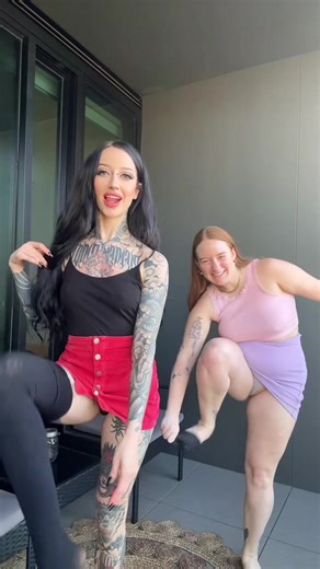 Red or Purple Sock Trend with Scarlett