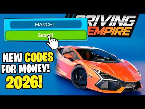 *NEW* ALL WORKING CODES FOR DRIVING EMPIRE IN 2026! ROBLOX DRIVING EMPIRE CODES