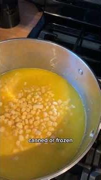 Corn Chowder a family favorite and easy to make. It takes less than an hour from start to eating.