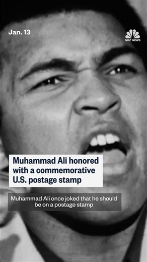 Muhammad Ali honored with a commemorative U.S. postage stamp