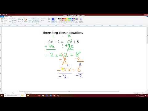 How to solve Three Step Equations