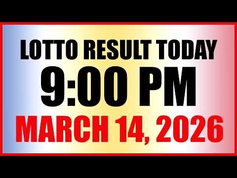 Lotto Result Today 9pm Draw March 14, 2026 Swertres Ez2 PCSO