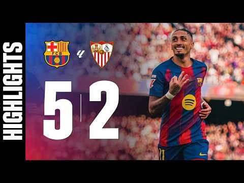 FC BARCELONA 5 vs 2 SEVILLA FC | LALIGA 2025/26 MD28 🔵🔴
