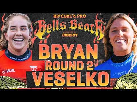 Gabriela Bryan vs Francisca Veselko | Rip Curl Pro Bells Beach presented by Bonsoy 2026 - Round 2
