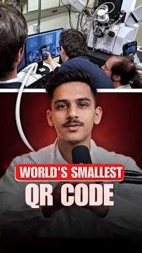 WORLD'S SMALLEST QR CODE 🤯🤯😮 @namah_tech @YouTube#shorts
