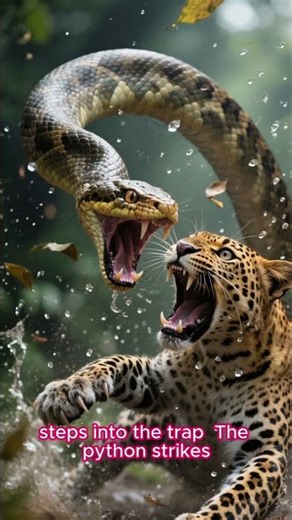 Leopard vs Python – Fierce Battle