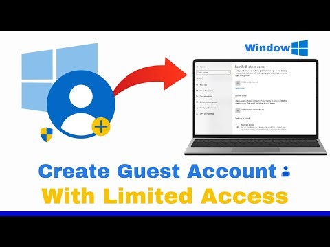 How to Create Guest Account in Windows 10 | Limited Access User Account Kaise Banaye