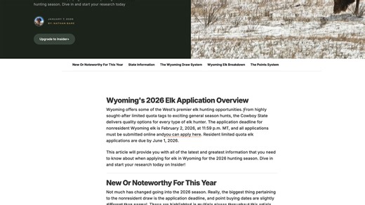 Wyoming is one of the top states for non-resident elk hunters, but the draw system can be confusing. This is how the Wyoming non-resident elk draw works and what you should understand before you apply. If you want more info, GOHUNT INSIDER is the best resource! Right now, when you sign up for INSIDER using promo code RANDY, you will get $75 of store credit in their gear shop, a yearly membership to Fresh Tracks , and a FREE copy of my revised Elk Hunting E-guide! It’s application season, get on 