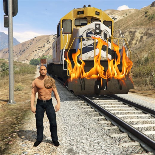 Can The Rock Stop The Train ? | XCEED Gaming