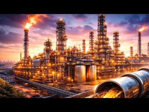 How Offshore Oil Rigs Extract Oil From the Ocean | Full Process