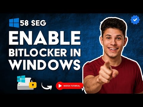How to ACTIVATE BITLOCKER on WINDOWS 10 in 58 S