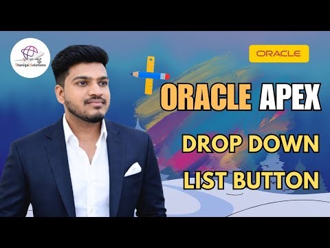 ✨ How to Build a Drop Down Button in Oracle APEX | Step-by-Step Tutorial | ‪@thanigaisolutions‬