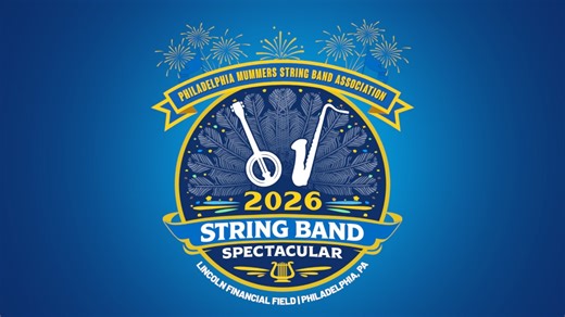 It’s official. The 2026 String Band Spectacular — the official judged competition event of the Philadelphia Mummers String Band Association — is coming to Lincoln Financial Field. 📅 Saturday, January 31, 2026 ⏰ 2:00 PM 🎟️ Tickets are on sale now via Ticketmaster: 👉 https://www.ticketmaster.com/event/0200642BB77F962D Be part of a once-in-a-lifetime Philadelphia tradition. We hope to see you there! UPDATE: Can't make it to Lincoln Financial Field? The competition will be broadcast later in the 