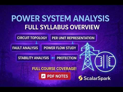 Introduction to Power System Analysis | PSA Basics | EEE | ScalarSpark
