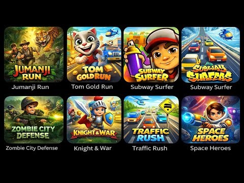 Jumanji Run, Tom Gold Run, Subway Surfers, – Full Fun Gameplay Mix