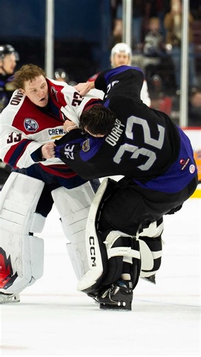 Casey Ditzel on Instagram: "GARGOYLE GOALIE FIGHT🥊 Nikita Quapp and Garin Bjorklund electrified the ECHL on Sunday afternoon. A 173 PIM instant classic #CarvedInStone"