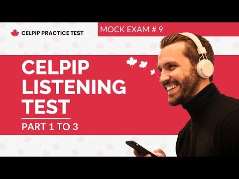 CELPIP Listening Test 2025 - Part 1 to 3 (Mock Exam #9)