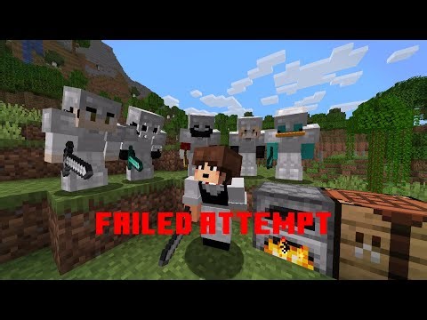Minecraft Speedrunner VS 5 Hunters (FAILED ATTEMPT)