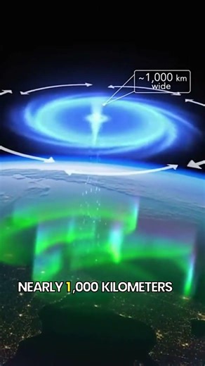 Space Hurricane Above Earth’s North Pole 🌌🌀 #Space #Science