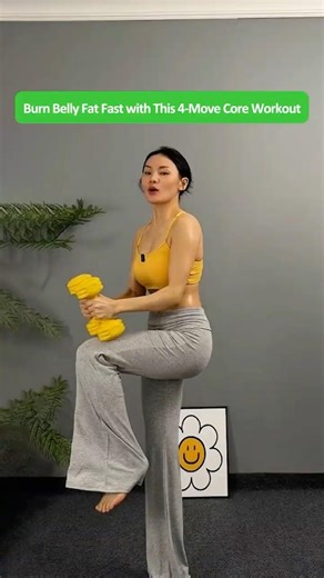 Burn Belly Fat 10x Faster with This 4 Move Home Core Workout Routine