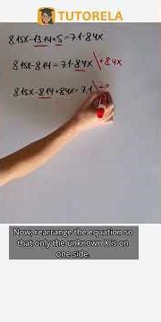 Solve 8.15x - 13.14 + 5 = 7.1 - 8.4x for X #Math #LinearEquations(oneVariable)