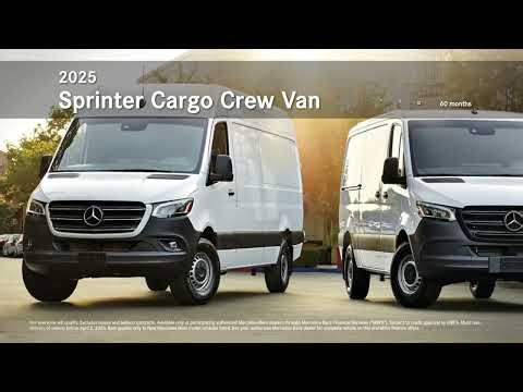 0% APR on the 2025 Sprinter Cargo Crew Van | Mercedes-Benz of Lancaster Van Center