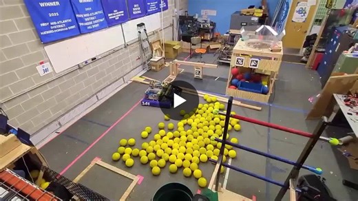Saw this over the weekend. A high school team built this for the FIRST Robotics Competition — a robot that picks up balls and fires them into a target at speed. I like coming across things like… | Richard Ahlfeld, Ph.D.