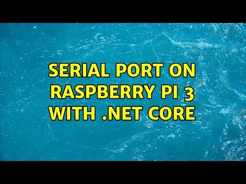 Serial port on Raspberry Pi 3 with .Net Core