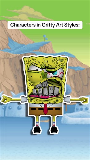 Exploring Cartoon Characters in Gritty Art Styles