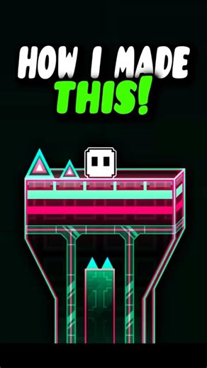 HOW I MADE THIS BLOCK DESIGN IN GEOMETRY DASH #geometrydash #gd #shorts #games