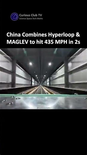 China Combines Hyperloop Vacuum Tube + Magnetic Levitation to Hit 435 MPH in 2 Seconds"