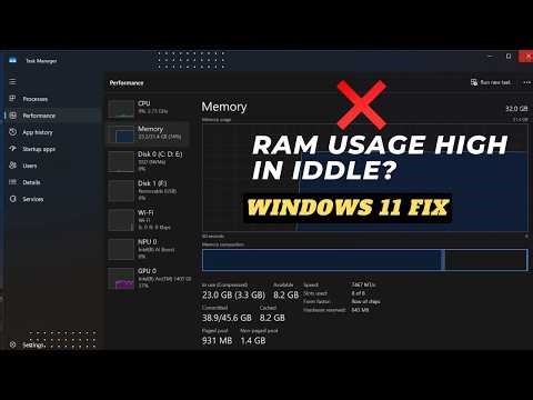 Windows 11 High RAM Usage Even When Idle – Fix (Reduce Memory Usage 2026)