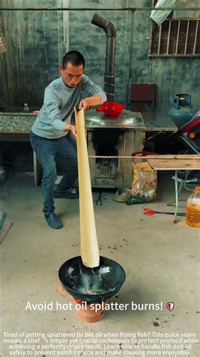 No More Burns! Chef‘s Secret to Safe Pan-Frying Fish)