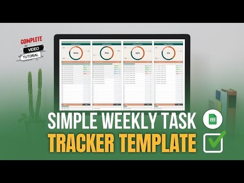 Create a Create a Simple Weekly Planner and Habit Tracker in Google Sheets: Step-by-Step Tutorial