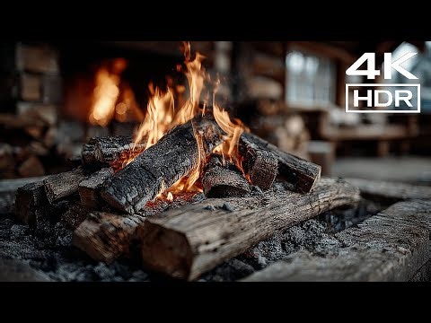 Still Fireplace Calm 4K 🔥 | Slow Loop Fire Ambience for Sleep & Relaxation