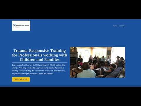 OVERVIEW VIDEO: Trauma-Responsive Training for Professionals working with Children and Families