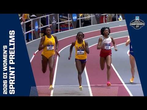 Every women's sprint prelim from the 2026 DI indoor track and field championships
