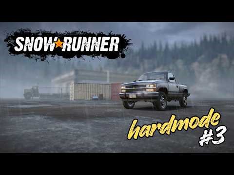 Getting the scout back to garage for upgrades! | Snowrunner Hardmode Gameplay | Part 2