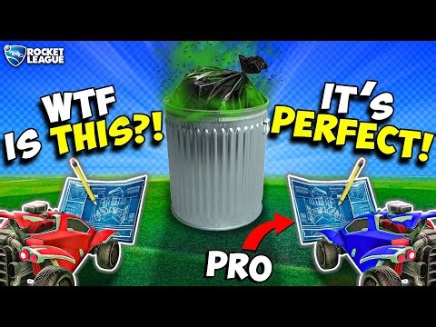Rocket League Pro vs Build Mode, but we SWAP SIDES every round