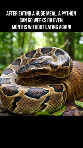 Did you know a python can open its mouth wide enough to swallow prey much bigger than its head? 😳 That’s because its jaw bones aren’t fused together like humans! This amazing reptile can stretch its mouth super wide — and after one big meal, it can survive for weeks or even months without eating! 🐍🔥 #PythonSnake #SnakeFacts #WildlifeFacts #AnimalFacts #Nature #DidYouKnow #ReptileLovers #CrazyNature #ViralFacts #Shorts | Satyam Bhai
