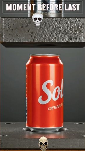 Hydraulic Press vs Soda Can 💥 Explosion in Slow Motion | Satisfying Crush #shorts #trending #viral