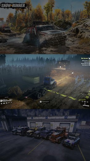 #630 Snow Runner Very Bad Load Dropping Area Very Bad And Dangerous Rod For Long Truck😱#shorts#game