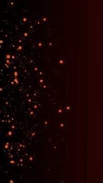 #Orange, #bokeh #abstract background with #particles moving up