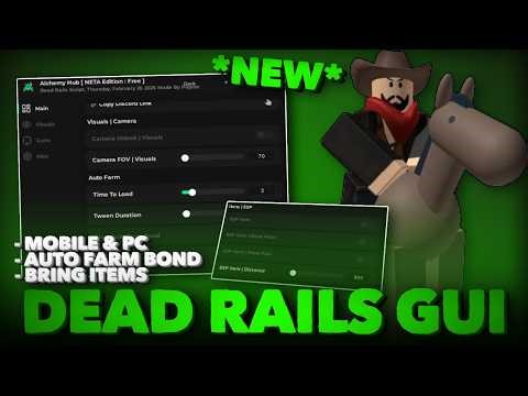 *NEW* Dead Rails OP Script NO KEY - Auto Farm Bond, Bring Items, Kill Aura & More...